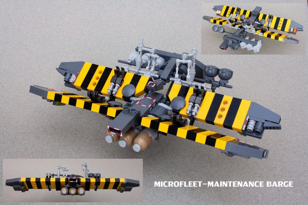 LEGO Space Microfleet Armada inspired by Homeworld and Chris Foss