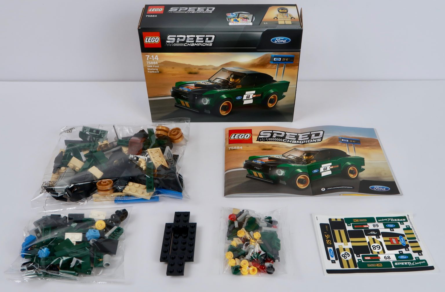 LEGO Speed Champions 1968 Ford Mustang Fastback 75884 Review