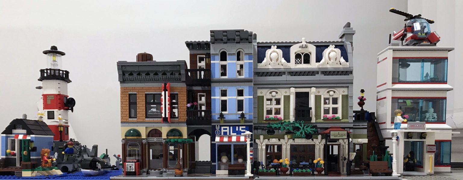 Custom LEGO City of Studsburg - Design, Layout and Build Techniques
