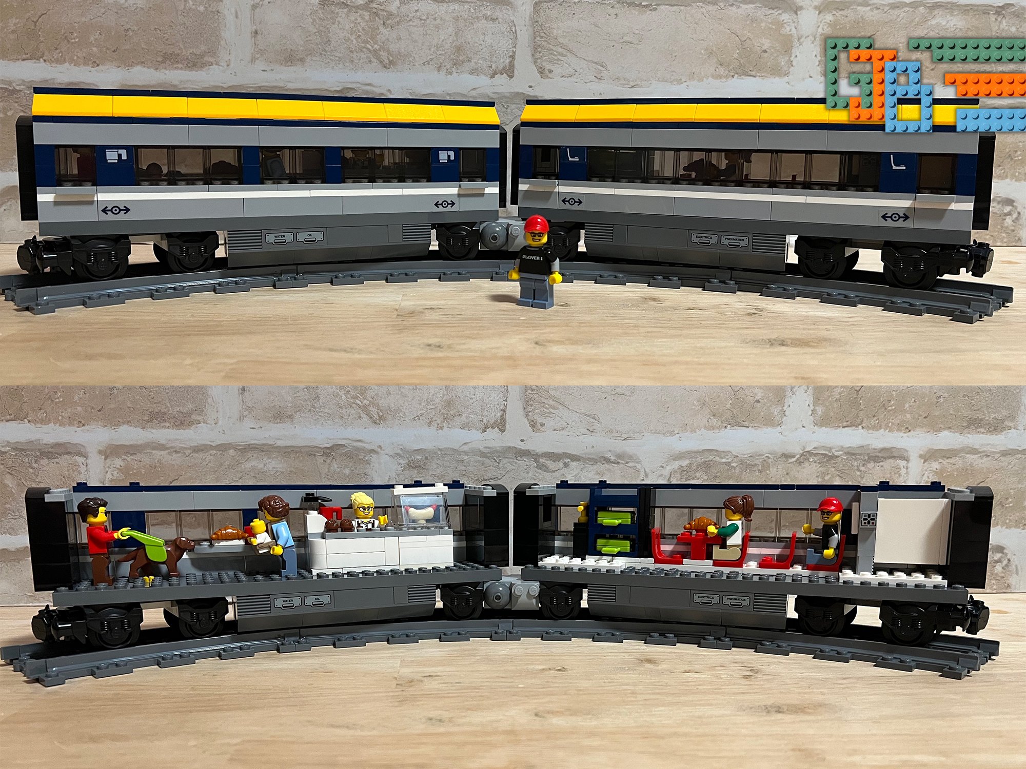 LEGO City Train 60197 mods: Engine, Passenger and buffet cars ...